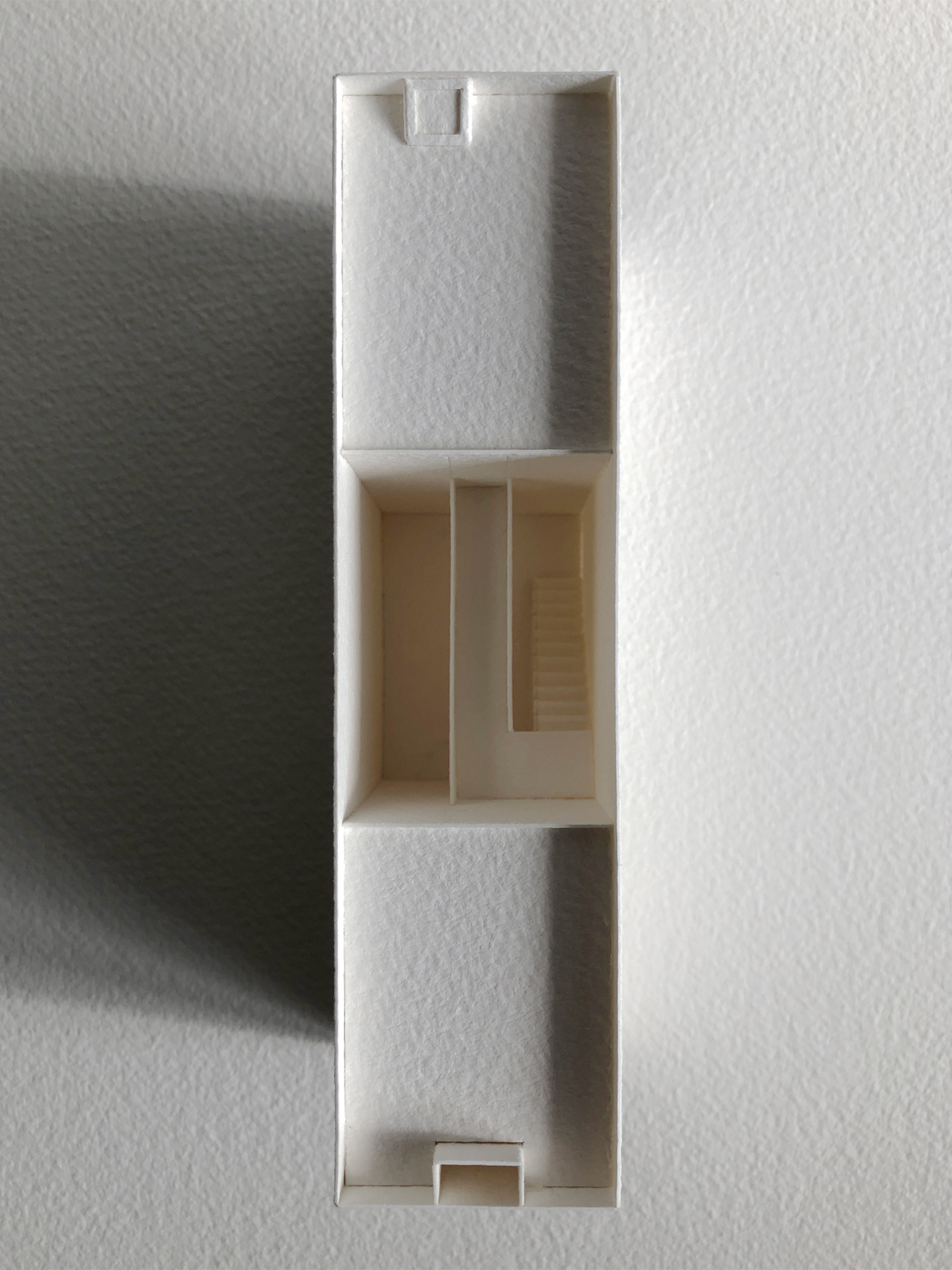 Row House in Sumiyoshi – 1/100 paper model – J-W.H/A+U&D