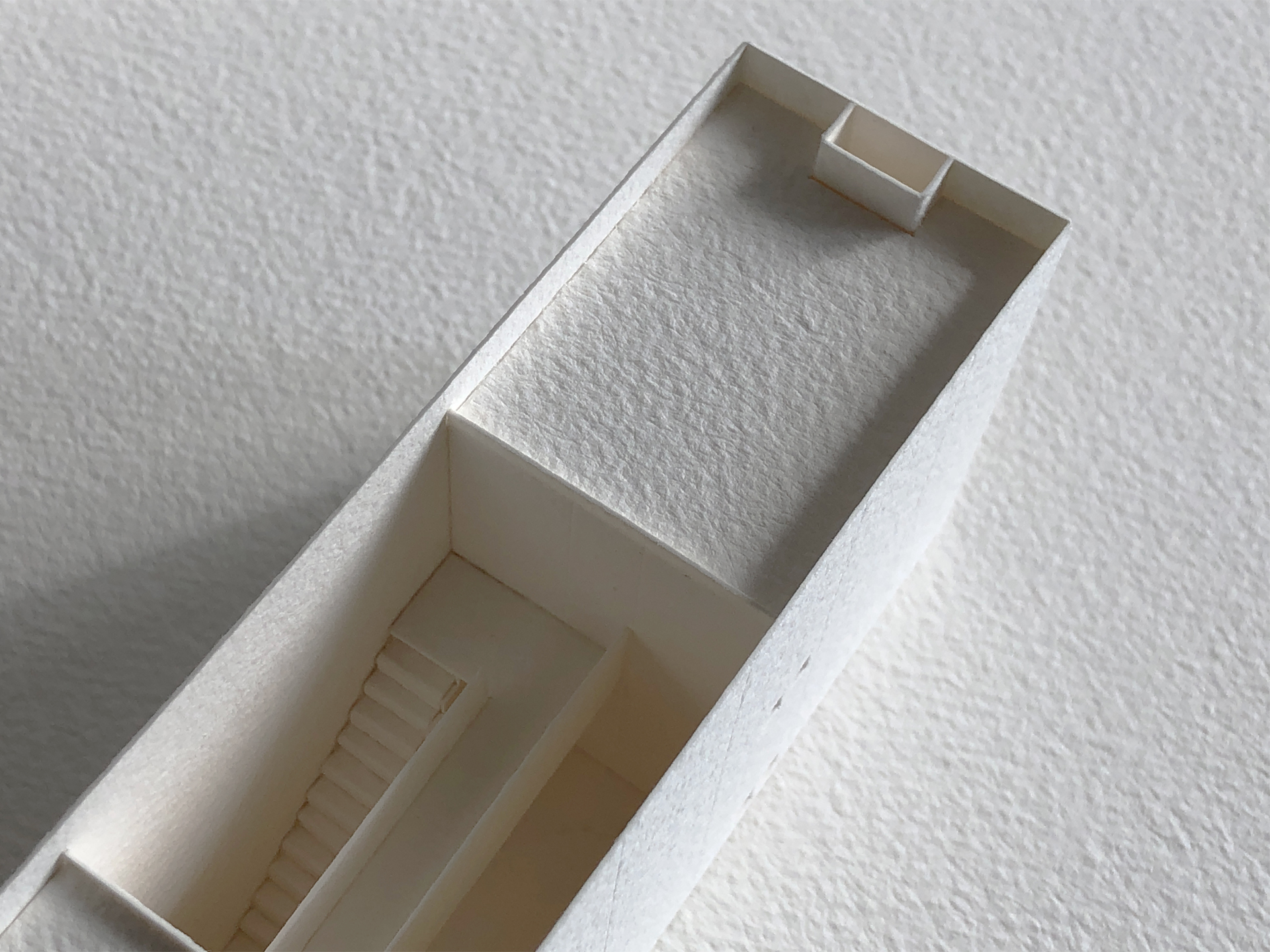 Row House in Sumiyoshi – 1/100 paper model – J-W.H/A+U&D